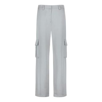Gerry Weber Femme, Pantalons, Gris, Taille: 40 FR Wide Pantalons