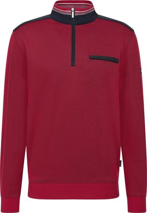 Bugatti Herren Sweatshirt Troyer Brusttasche Baumwolle