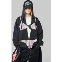 Vaquera Trompe Loeil Zip Hoodie Knit