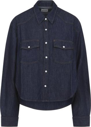 Khaite Femme, Blouses et Chemises, Bleu, Taille: 38 FR Benson Shirt