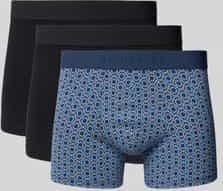 Schiesser Slim Fit Trunks mit Logo-Detail im 3er-Pack