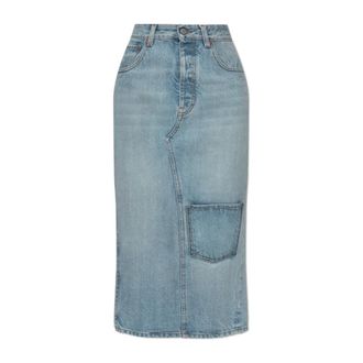 Maison Margiela Denimrock mit Schlitz - - Skirts - Damen - Blau - 2XS