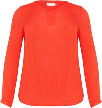 Kaffe Curve Femme, Blouses et Chemises, Rouge, Taille: 54 FR KCami LS Blouse