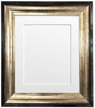 Frames by Post Bilderrahmen, weißes Passepartout, 20,3 x 20,3 cm, Bildgröße 12,7 x 12,7 cm