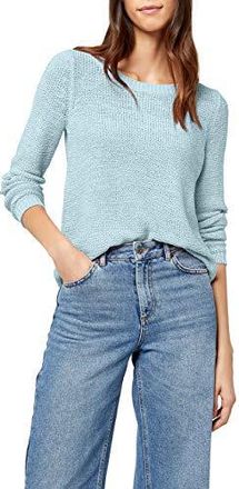Only Only Femme Onlgeena Xo L/S Pullover Knt Noos Pull, Bleu (Cashmere Blue Cashmere Blue), S EU