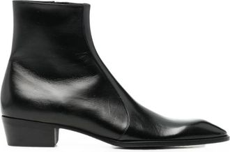 Saint Laurent Leather Ankle Boots