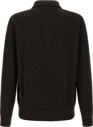 Ermenegildo Zegna Wool and Cashmere Blend Polo Shirt - Brown
