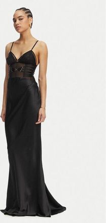 Elisabetta Franchi Abendkleid AB-R53-62E2-V760 Schwarz Slim Fit