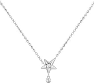 Ania Haie Halskette - 925er Sterlingsilber Star Drop - Gr. unisize - in Silber - f&uuml;r Damen