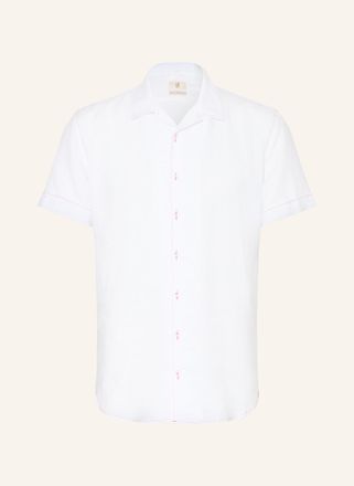 Q1 Manufaktur q1 Manufaktur Resorthemd Olly Slim Relaxed Fit Aus Leinen weiss