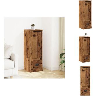 vidaXL Highboard Altholz-Optik 36x35,5x103,5 cm Holzwerkstoff - Highboard - Highboards - Sideboard - Schrank