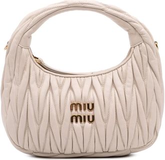 Miu Miu Hobo Bags - Mini Matelasse Nappa Wander Bag - Gr. unisize - in Braun - für Damen