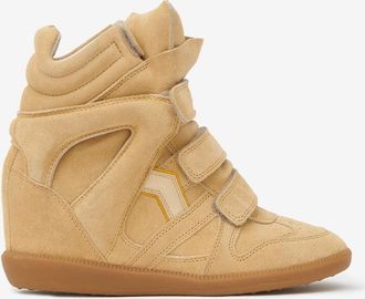 Isabel Marant Baskets Bekett - Femme - Beige / Jaune Dor&eacute; - Taille36 - Isabel Marant