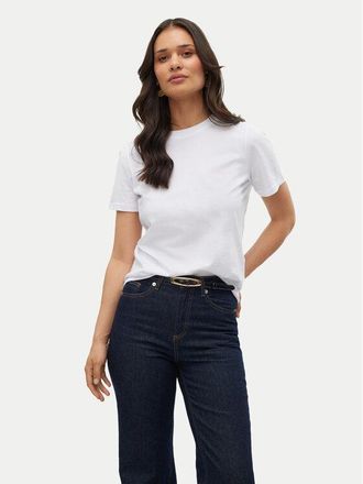 Vero Moda T-Shirt Paulina 10316991 Wei&szlig; Regular Fit