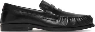 Calvin Klein Slipper Calvin Klein Ess Rubber Loafer Wr Pol Lth HM0HM02171 Schwarz