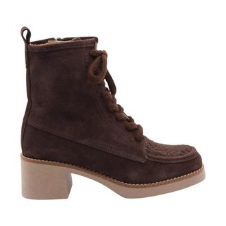 Catwalk Elastischer Kn&ouml;chelstiefel - - Shoes - Damen - Braun - 40 EU
