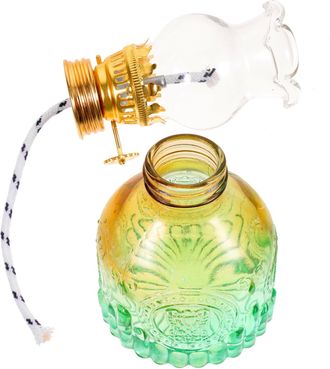 Cabilock Tofficu Dauerlampe aus Glas mit Verstellbarem Docht Windfeste Petroleumlampe f&uuml;r Innen und Au&szlig;enbeleuchtung Dekorative &Ouml;llampe f&uuml;r Hochzeit und Heimde