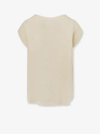 Aspesi Womens Shirt Vissuto Linen Beige