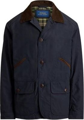Polo Ralph Lauren Blouson droit col classique en coton m&eacute;lang&eacute;