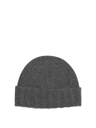Drumohr Caps & M&uuml;tzen - Finely Knitted Cashmere Hat With Ribbed Brim - Gr. ONE SIZE - in Grau - f&uuml;r Damen