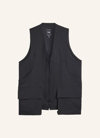 Yohji Yamamoto Y-3 Sport Uniform Weste Mit Taschen schwarz