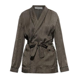 Golden Goose Cardigan mit Blumenmotiv - - Knitwear - Damen - Grau - XS