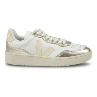 Veja Femme, Chaussures, Blanc, Taille: 39 EU V-90 Leather Baskets