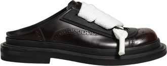 Dolce & Gabbana Homme, Chaussures, Brun, Taille: 44 EU Calfskin Tongs
