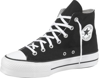 Converse Sneaker CONVERSE CHUCK TAYLOR ALL STAR PLATFORM CANVAS, Damen, Gr. 37,5, schwarz-wei&szlig; (schwarz, wei&szlig;), Textil, Schuhe Sneaker, Topseller