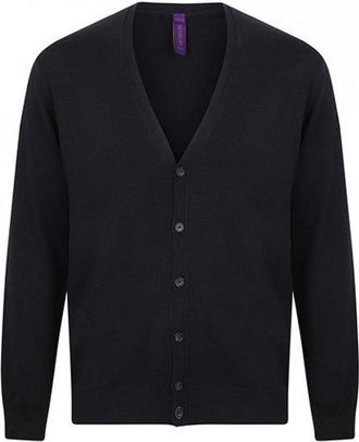 Henbury Cardigan Men&acute;s V Button Cardigan