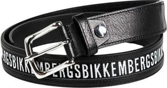 Dirk Bikkembergs Ceinture en cuir et tissu - Femme - Accessoires - Noir - Taille: 105 CM