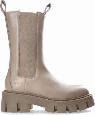 Copenhagen Graue Leder Chelsea Boots - - Shoes - Damen - Grau - 40 EU