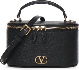 Valentino Garavani Femme, Sacs, Noir, Taille: ONE Size VLogo Signature Mini Vanity Bag