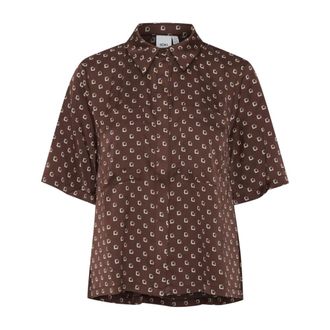 Ichi Ichi, Femme, Blouses et Chemises, Brun, Taille: 40 FR Chemises