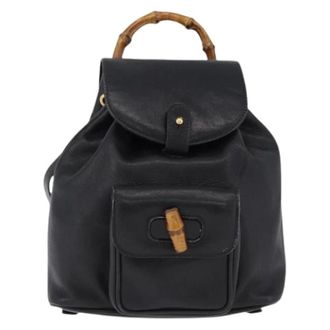 Gucci Pre-owned Vintage Backpack - Femme - Pre-owned - Noir - Taille: ONE Size