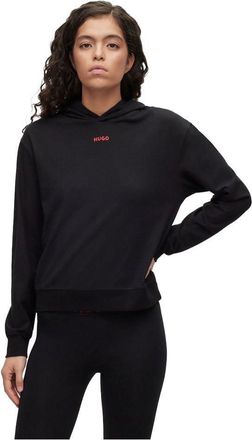 HUGO BOSS Damen Shuffle_Hoodie LOUNGEW_Sweatshirt, Black1, XXL EU