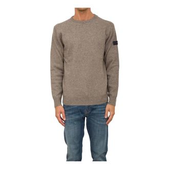 Peuterey Homme, Pulls, Beige, Taille: 2XL Pull en Tricot Beige