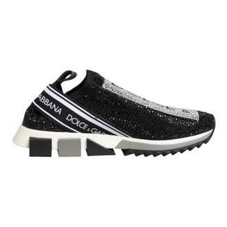 Dolce & Gabbana Sorrento Low-Top Sneakers - - Shoes - Damen - Schwarzk - 36 1/2 EU