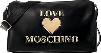 Love Moschino Borsa PU, Sac à Main pour Femme, Noir, Normale
