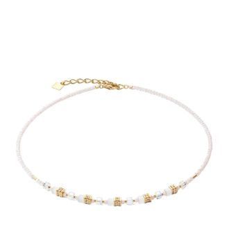 Coeur de Lion Halskette - Halskette Mini Cubes - Gr. unisize - in Wei&szlig; - f&uuml;r Damen