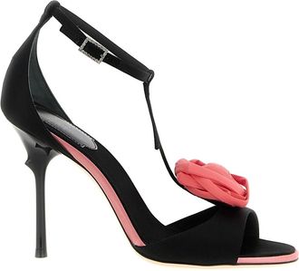 Roger Vivier Femme, Chaussures, Noir, Taille: 37 1/2 EU Rose Vivier Sandales