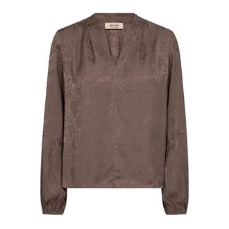 Mos Mosh MOS Mosh, Femme, Blouses et Chemises, Brun, Taille: 38 FR Rikas Roy Blouse