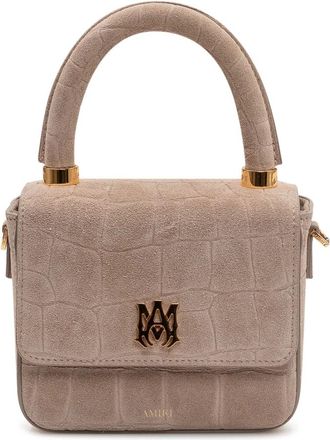 Amiri Femme, Sacs, Beige, Taille: ONE Size Mini sac &agrave; logo avec effet croco
