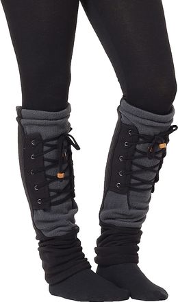 Purewonder Damen Stulpen Beinstulpen Fleece Beinw&auml;rmer Modell Nr. 29 Schwarz