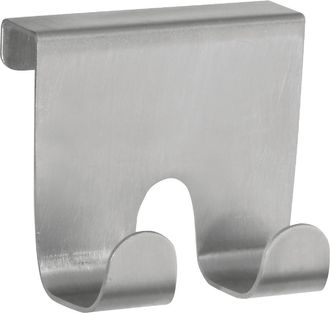 InterDesign iDesign Forma Handtuchhalter ohne Bohren, kleiner T&uuml;rhaken aus Edelstahl, silberfarben