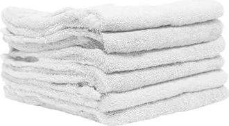 Douceur d'Intérieur 6 Handtücher 50 x 90 cm - 100% Baumwolle - Zart Weiß