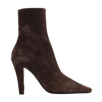 Saint Laurent Jill 95 Stiefeletten - - Shoes - Damen - Braun - 38 1/2 EU