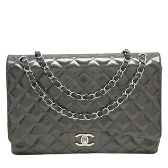 Chanel Sac Double Rabat Pre-owned - Femme - Pre-owned - Gris - Taille: ONE Size