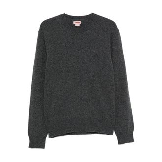 Baracuta Shetland Crewneck - - Knitwear - Herren - Grau - L