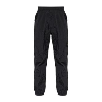 Stone Island Logo Hose - - Trousers - Herren - Schwarzk - W30